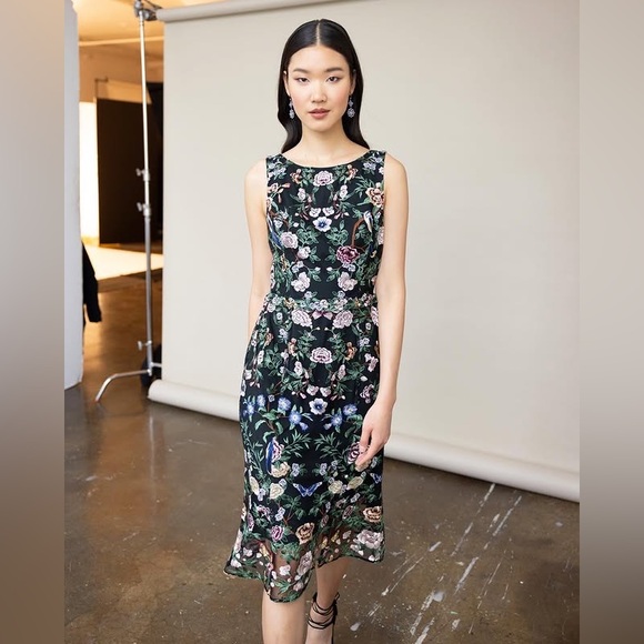 Marchesa Notte | Dresses | Nwt Marchesa Notte Botanical Embroidered ...